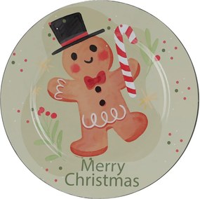 Excellent Houseware Podložka s potiskem kresleného perníku, 33 cm Vzor: Santa cookie