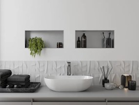 Mexen X-Wall-NR nástěnná polička bez límce 45 x 20 cm, inox - 1911452010