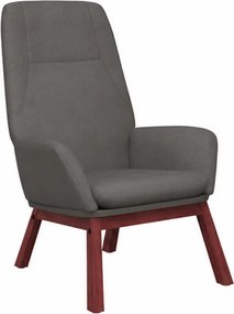 relaxační křeslo, odpočinkové, masivní kaučukovník/kov/textil, 95x76x71 cm, nohy tmavé/světle šedá, Dekorino KR20260081