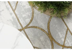 koberec EMERALD výhradní 1010 glamour, stylový kruhovýy krém / zlato velikost 240x330 cm | krásné koberce cz