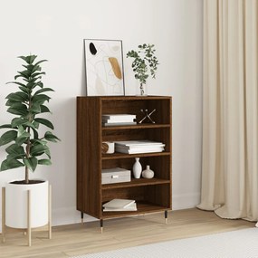 Skříň highboard hnědý dub 57 x 35 x 90 cm kompozitní dřevo