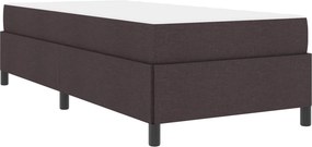 Postel s boxspringem Tmavě hnědá 80 x 200 cm textil 3398818