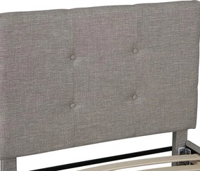 Postel s úložným prostorem, světle šedá, 90x200, DOREA Kondela 0000413712