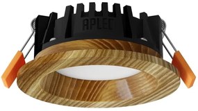 APLED - LED Podhledové RONDO WOODLINE LED/3W/230V 4000K pr. 9 cm jasan masiv
