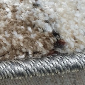 Spoltex, Kusový koberec Universe 841-86 grey/beige kruh, 200x200 (průměr) kruh, šedá, obývací pokoj