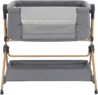 KikkaBoo Postýlka a židlička 2v1 Sleat Me Grey / od narození / do 9kg