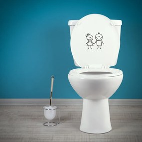 Samolepka na WC - Postavičky - PopyDesign