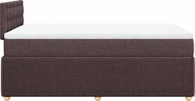 Box spring postel s matrací tmavě hnědá 120x200 cm textil 3289740