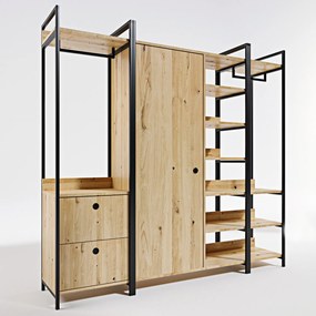 Kalune design Otevřená šatní skříň OKAN