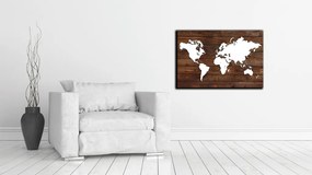 Malvis ® Obraz na plátně Mapa světa Velikost: 90x60 cm