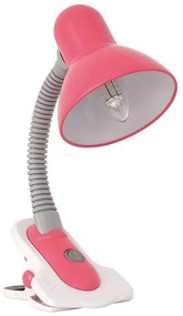 Stolní lampa s klipem Kanlux Suzi 07153 růžová