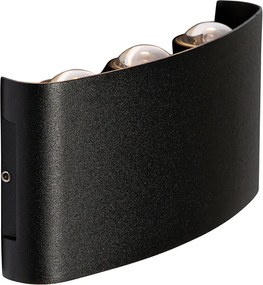 Venkovní nástěnné svítidlo černé vč. LED 6 světel IP54 - Silly