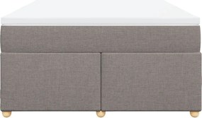 Box spring postel s matrací taupe 160x200 cm textil 3285391