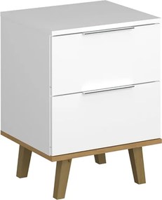 Komoda 2s/46 bílá / dub kamenný Neptun