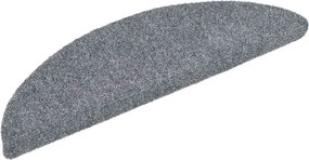 Schodové rohože samolepicí 20 ks 56 x 17 x 3 cm světle šedé půlkulaté 3365670