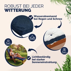 Detex Modrý polstr na lehátko 173×43×6 cm – Detex®