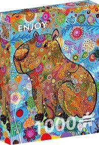 ENJOY Puzzle Vzorovaná kapybara / 1000 dílků / od 14 let
