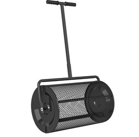 Kompostér Outsunny 75L 61x40cm - Rozmetadlo hnojiv pro zahradu s T-rukojetí, kovová síťka a rozmetadlo pro rašelinu | Aosom