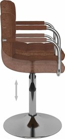 Jídelní židle hnědá textil 3087879
