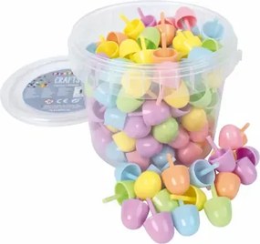 PLAYBOX Kloboučková mozaika 125 ks / O kloboučků 20 mm / Kufřík