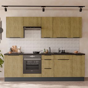 CREMONA ac | horní skříňka 40 G-90 1F policová | 40 cm | VYSOKÁ | antracit/cremona