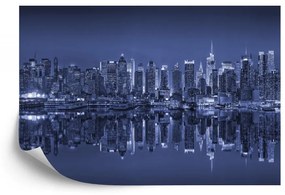 Fototapeta New York Reflections In Blue Hladký vinyl 152.5x104