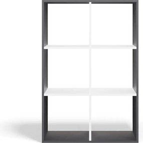 FALCO Regál Manja 2x3 antracit/bílá