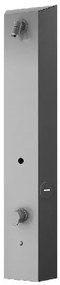 Sanela Nerezové sprchové panely - Nástěnný sprchový panel na RFID žetony, s termostatem, matný nerez SLZA 32T