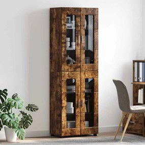Vysoký bufet FLORIN 60 x 35 x 182 cm Kouřový dub 3397909