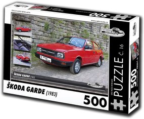 Puzzle retro-auta puzzle č. 16 škoda garde (1983) 500 dílků