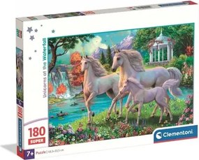 Clementoni 29794 Puzzle Jednorožci u vodopádu 180 dílků / od 7 let