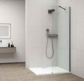 Polysan Esca - Sprchová stěna Walk-In 50x210 cm, Antidrop, sklo čiré/gun metal ES1050-11