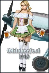 Plechová cedule Oktoberfest 1940 Velikost: A4 (30 x 20 cm)