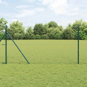 Hexagonální kotvení plotu 100 x 1 m Ocel potažená PVC Šedá 3352887
