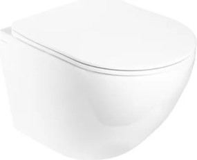 Hydroland Závěsná WC mísa se SoftClose sedátkem AGAT Tornádo, bílá