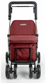 Carlett Senior Assist nákupní taška na kolečkách 38 l, rubínová
