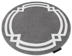 Kulatý koberec HAMPTON Lux šedý velikost kruh 160 cm | krásné koberce cz