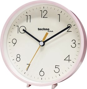 TechnoLine Nástěnné růžové hodiny Modell H