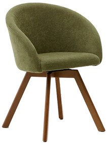 Jídelní židle viran chenille zelená MUZZA