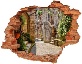 Wallmuralia Fototapeta díra na zeď 3D Romantická ulička 90x70 cm