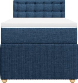Box spring postel s matrací modrá 80x200 cm textil 3287303