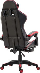 Kancelářská židle Ignite umělá kůže – černá/červená