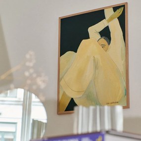 THE POSTER CLUB Autorský plakát The Dream by Hanna Peterson 50 x 70 cm, žlutá barva, béžová barva, papír
