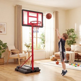 Costway Dětský basketbalový koš 95-155 cm výškově nastavitelný basketbalový