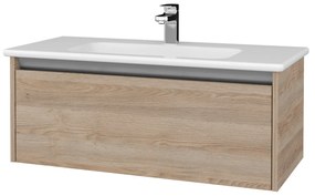 Dřevojas Koupelnová skříň BONO SZZ 100 (umyvadlo Euphoria) Varianta: N01 Bílá lesk / N07 Stone