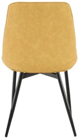 Židle, žlutá / černá, Hazal