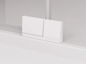 Sanswiss CADURA CA31C jednokřídlé sprchové dveře 140 cm Profil: Bílá, Sklo: Hladké čiré