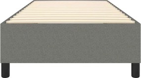 Rám postele s boxspringem tmavě šedá 90 x 190 cm textil 3120823