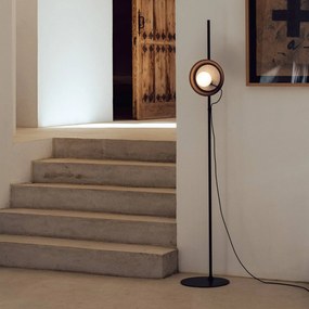 Milan Drátěná stojací lampa Ø 24 cm antracitová