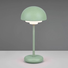 Stolní lampa LED Elliot IP44 baterie stmívač zeleň